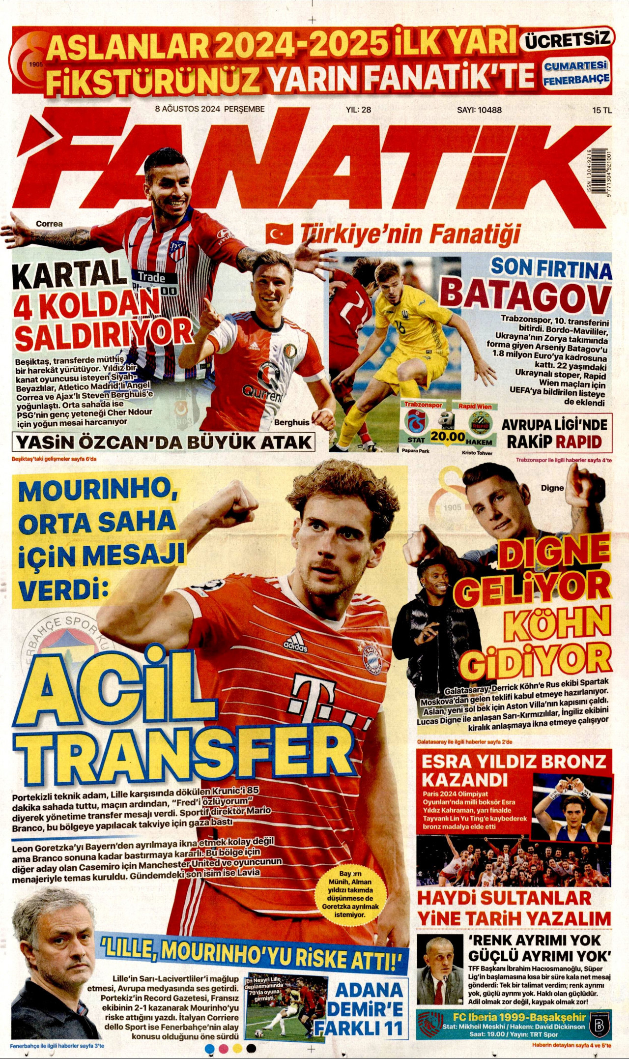 Fanatik - Gazete Manşetleri - Gerçek Tarih - Tarihi Farklı Okuyun