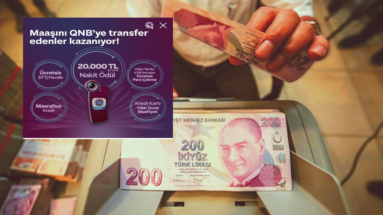 QNB Finansbank 20.000 TL nakit ödül veriyor: Bunu yapmanız yeterli