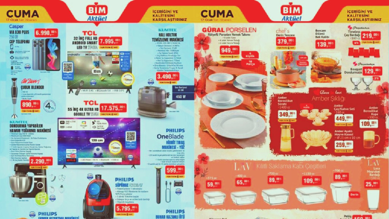 BİM’de Ultra HD Google TV'ye indirim Geliyor! BİM 17 Ocak aktüel kataloğu!